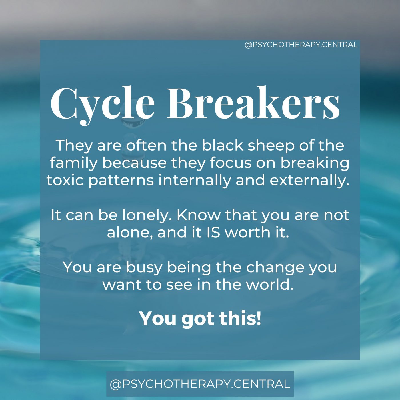 Cycle Breakers Are Often The Black Sheep of The Family – Jennifer Nurick