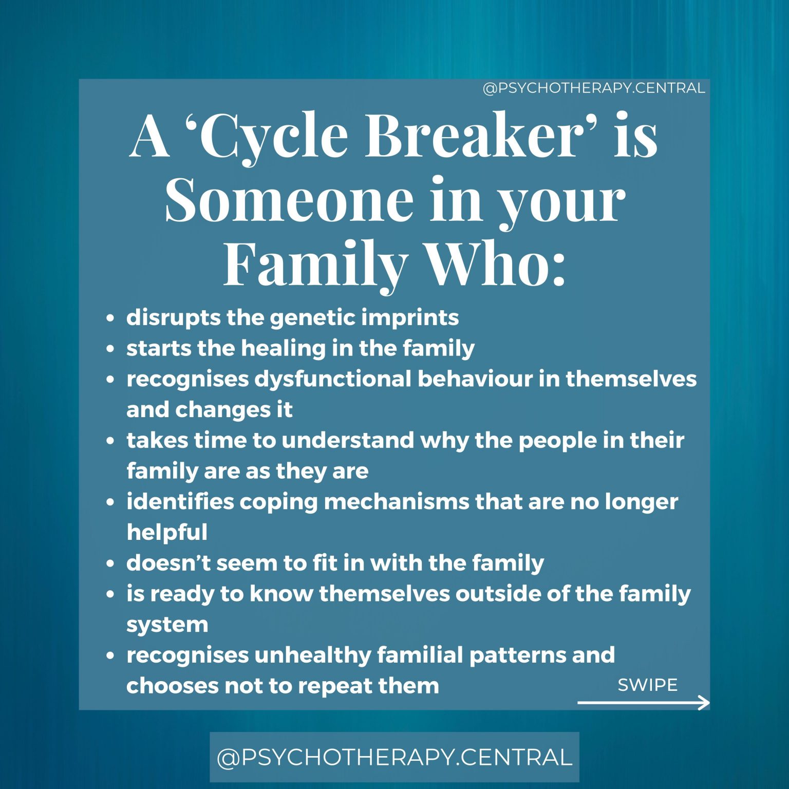 Cycle Breaker – Jennifer Nurick