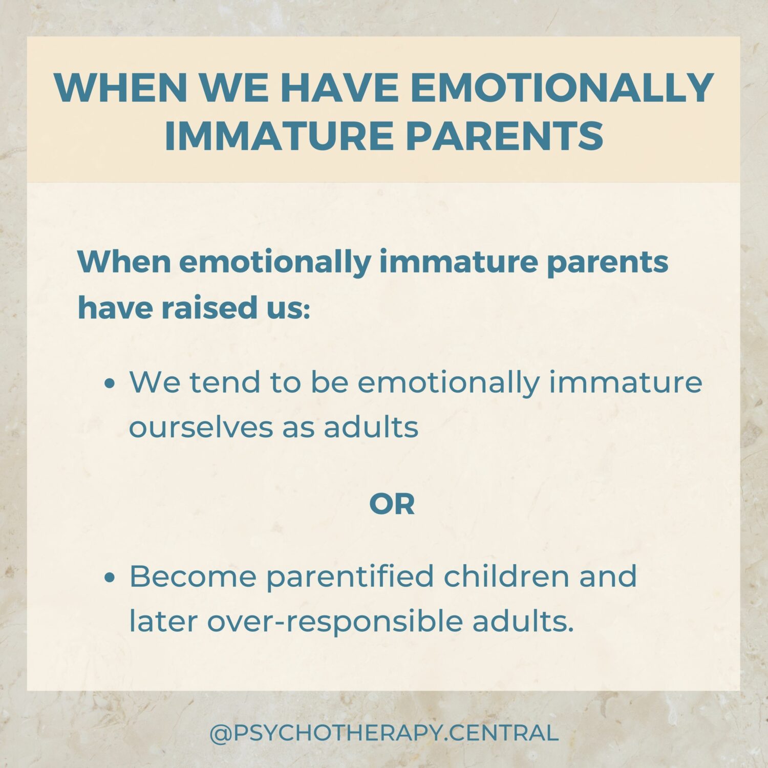 When We Have Emotionally Immature Parents – Jennifer Nurick