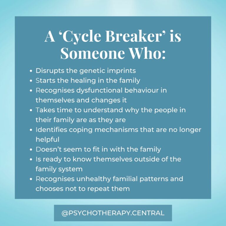 A ‘Cycle Breaker’ is Someone Who … – Jennifer Nurick