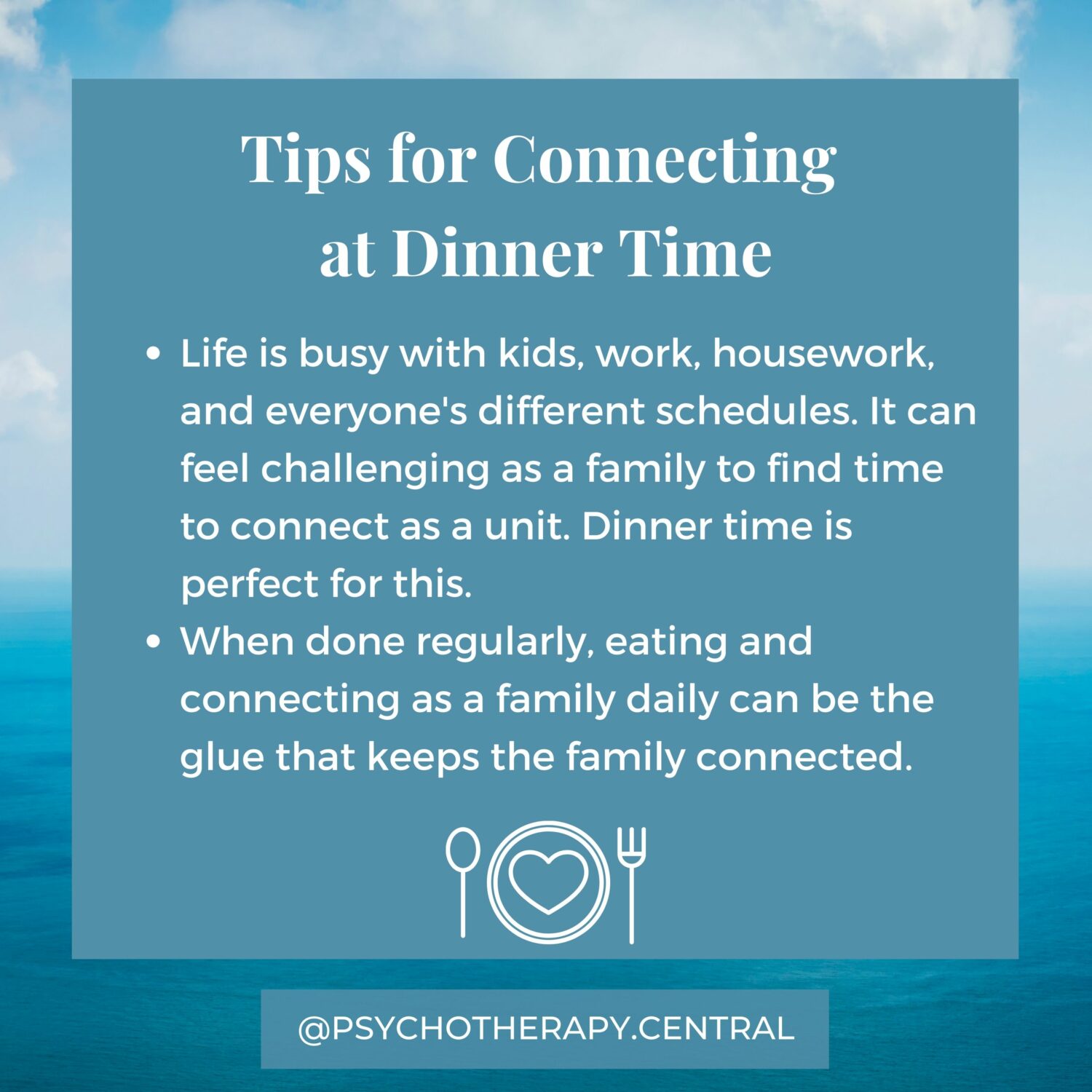 Tips for Connecting at Dinner Time – Jennifer Nurick